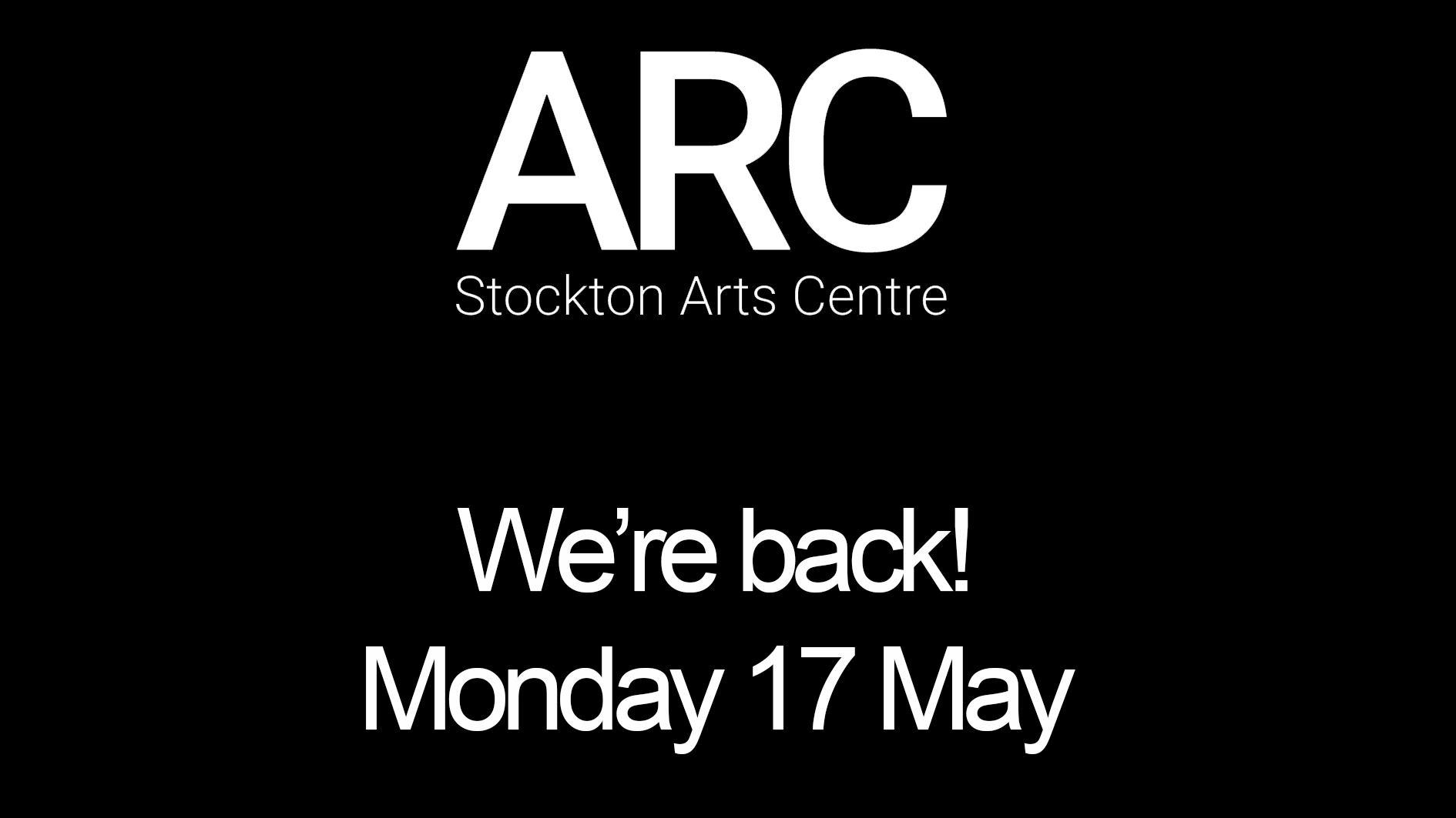 ARC will reopen to the public at 12pm on Monday 17th May - ARC ...